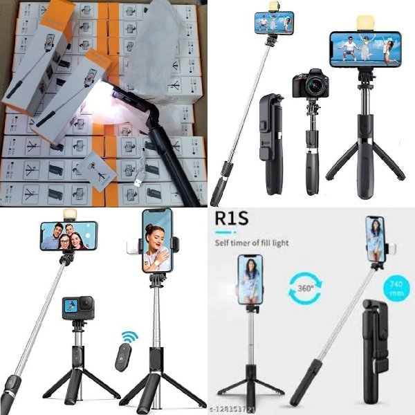 R1S selfie stand with led light and bluetooth - wholesale mobile ...