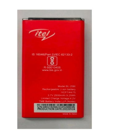 24FI model mobile battery Itel - wholesale mobile accessories and spares